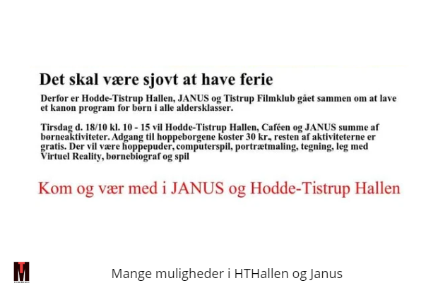 Uge 42 i HTHallen og Janus